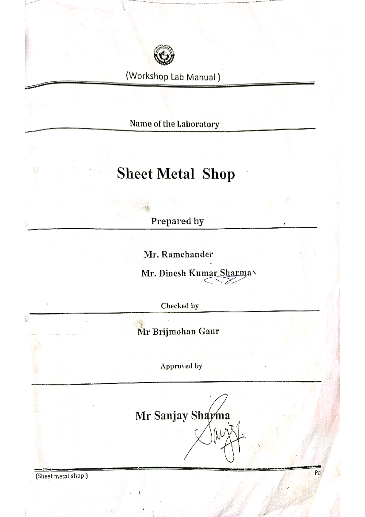 Sheet Metal - management - Studocu