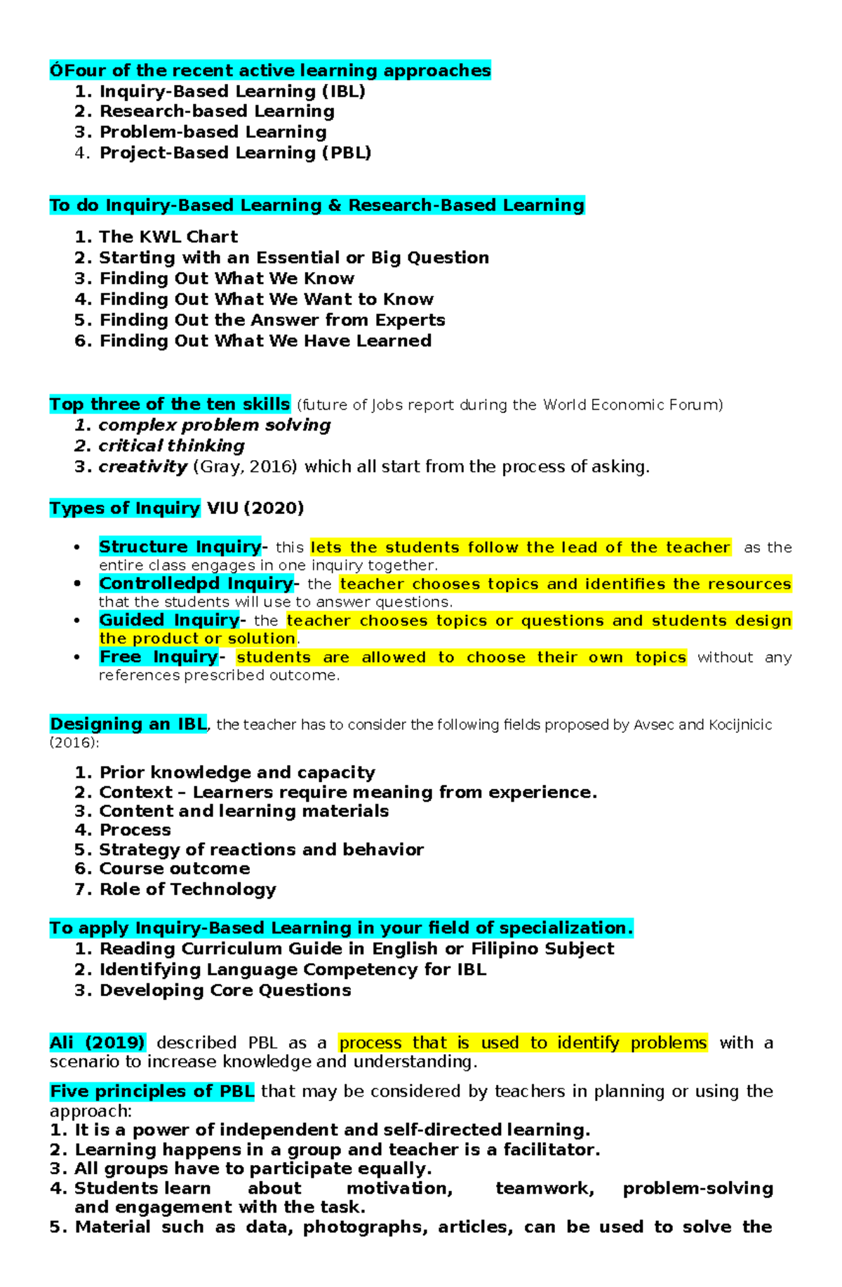 TTL-PART-II - For our report. Script - ÓFour of the recent active ...