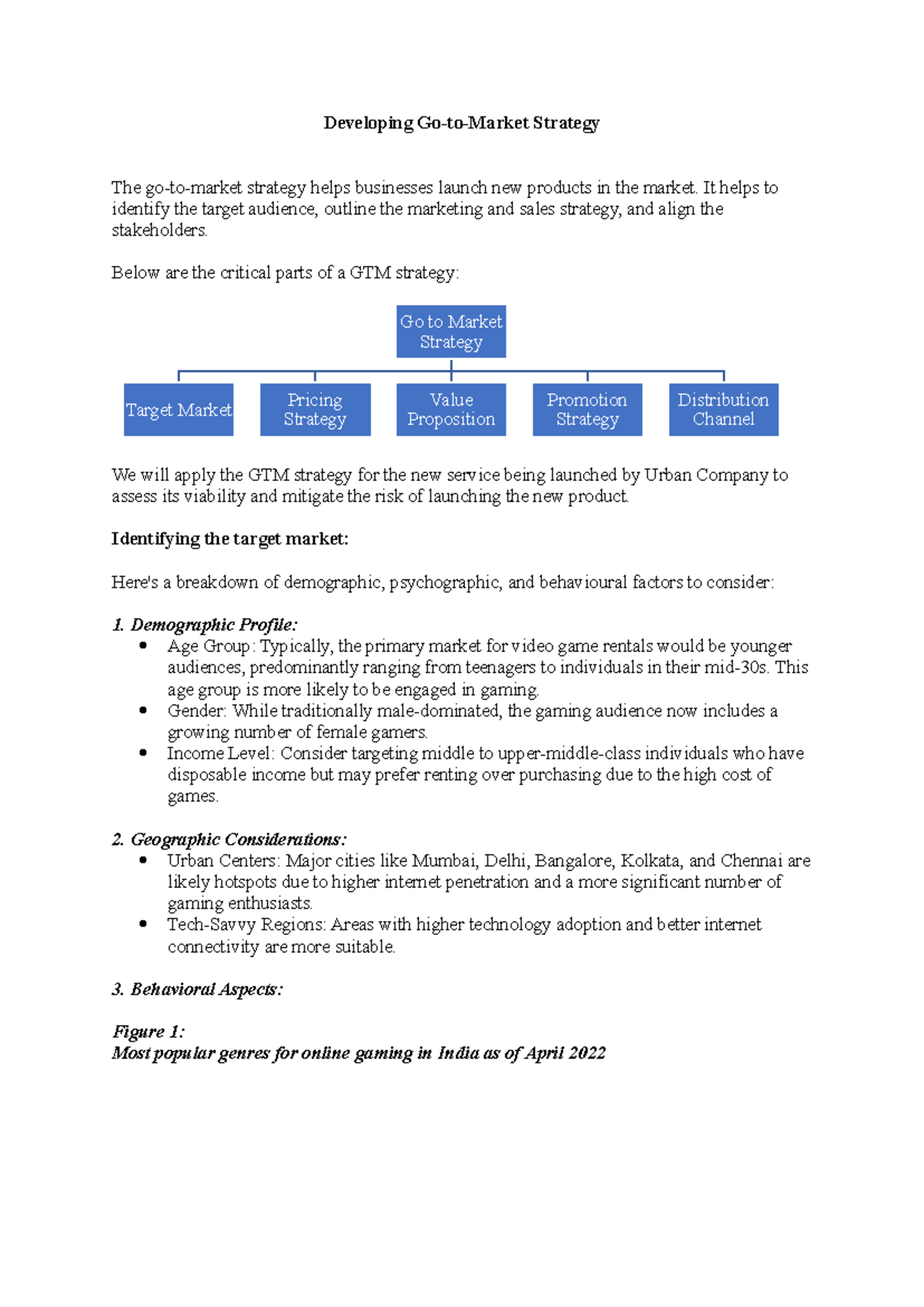 MM Project GTM - Developing Go-to-Market Strategy The go-to-market ...