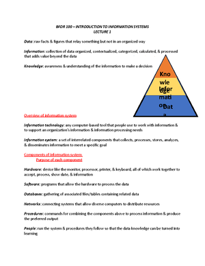 BFOR 100 lecture 2 - professor prinkle sharma - bfor 100 intro to ...