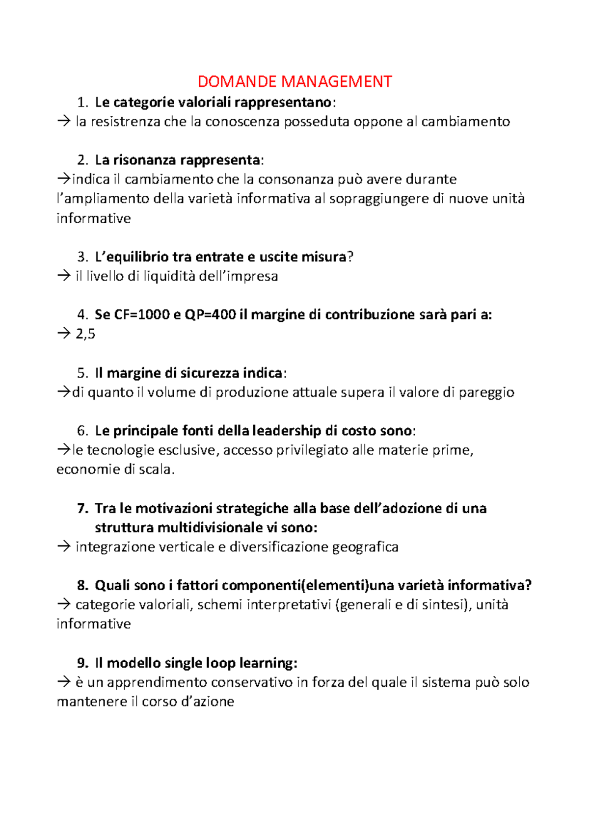 Domande Management - Warning: TT: undefined function: 32 Warning: TT: undefined function: 32 ...