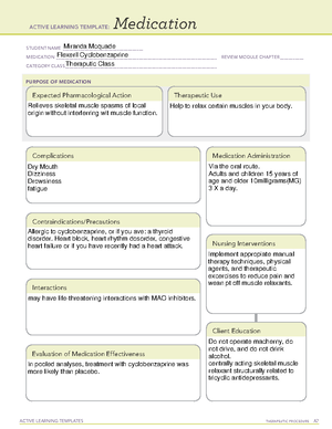 Malignant Hyperthermia Brought - ACTIVE LEARNING TEMPLATES TherapeuTic ...