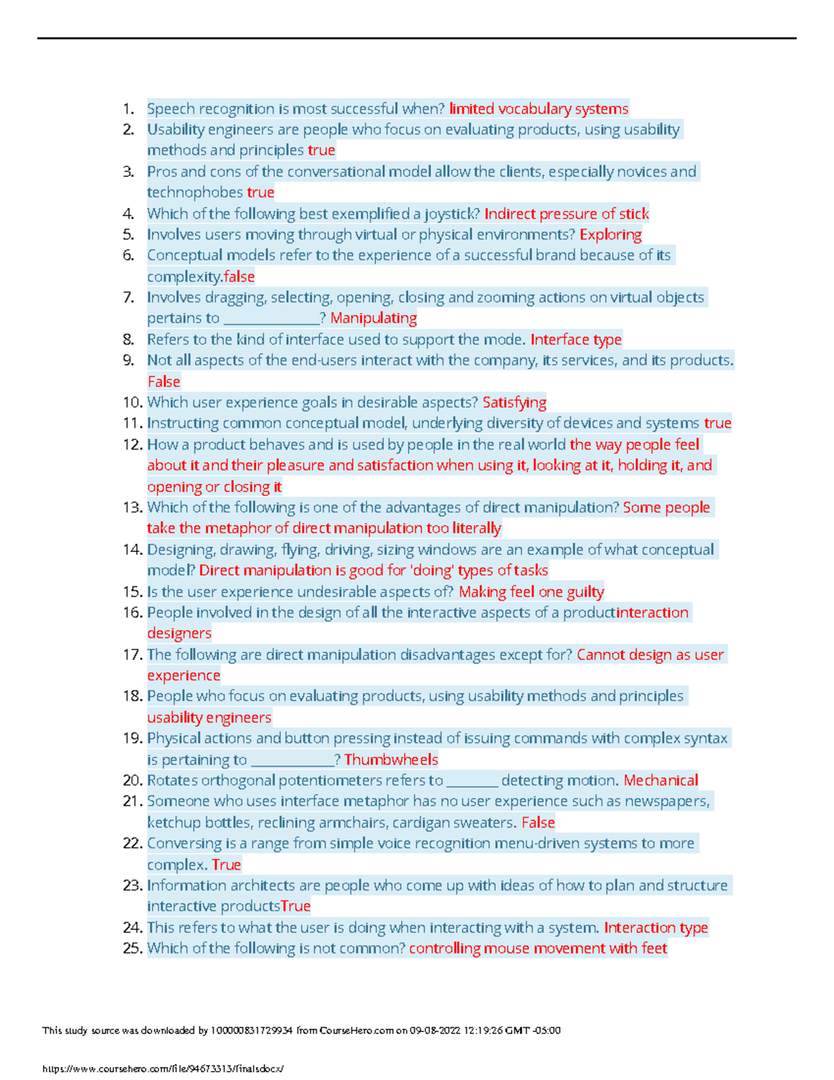 Finals Cs It Course Short Name It6200 Human Computer Interaction