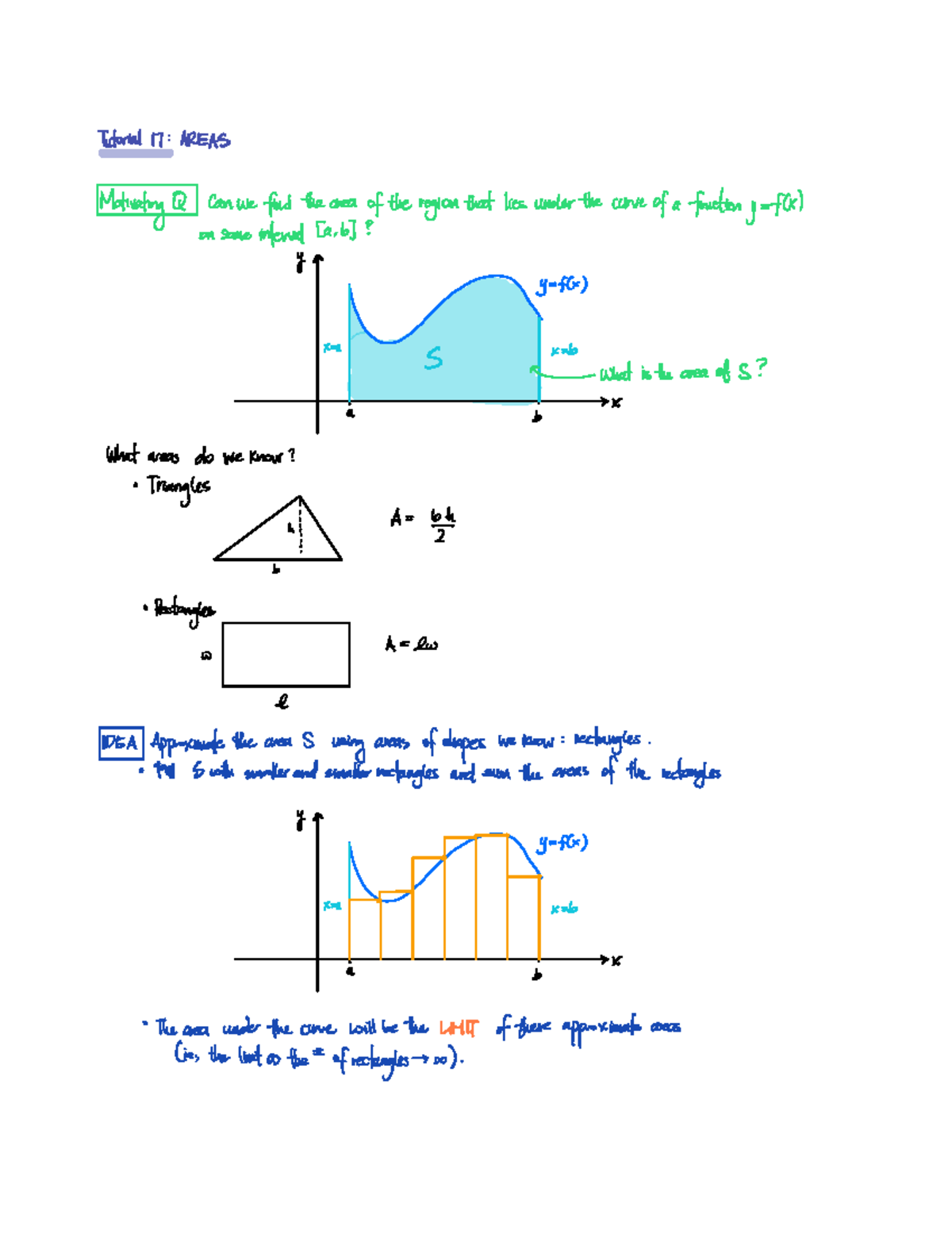 2022.11.16+calc+1000A+tutorial+17 - Tutorial 17 AREAS Motivating Q ...