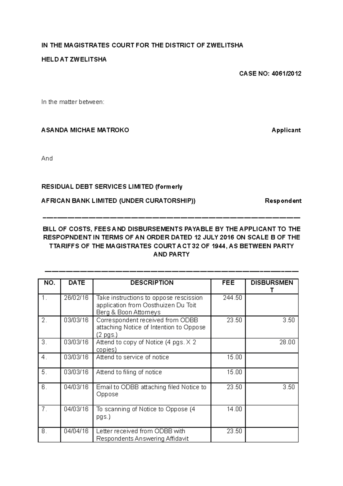 Bills Of Cost Introduction Adding And Subtraction IN THE