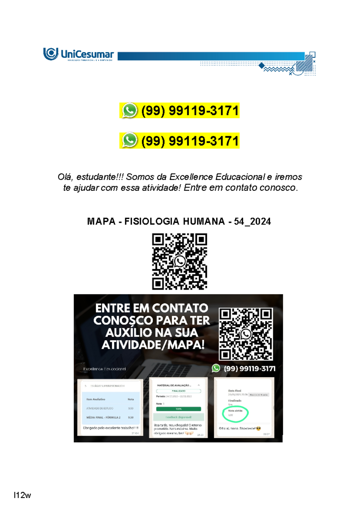 MAPA - Fisiologia Humana - 54 2024-stamped - (99) 99119- (99) 99119 ...