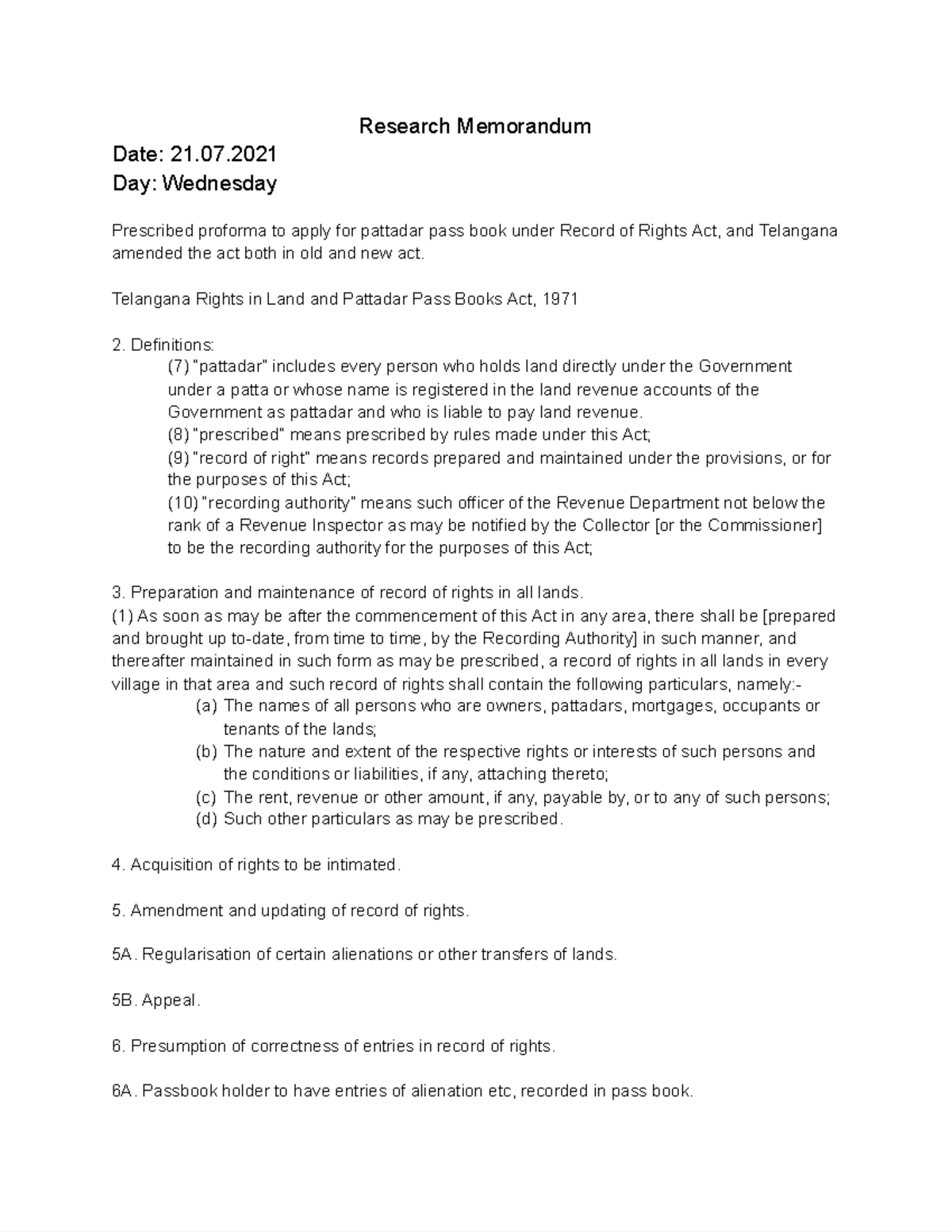 Research Memorandum 21.07.2021- Google Docs - Research Memorandum Date ...