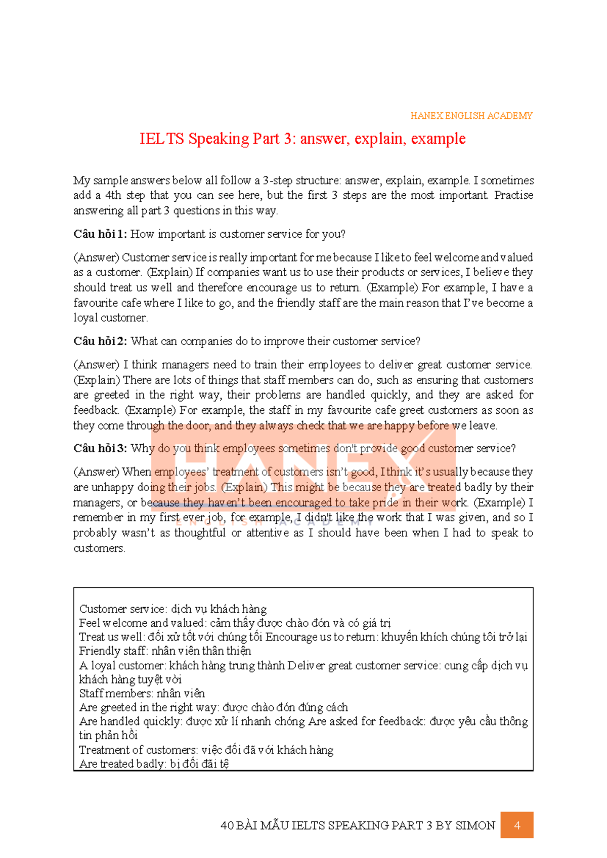 Speaking part 3 - Template CÁC DẠNG BÀI Writing TASK 2 Ielts Ngocbach ...
