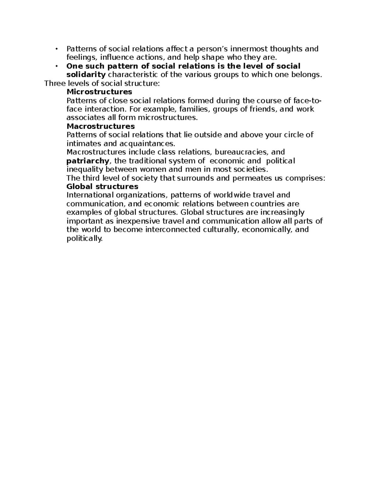 Patterns of Social Relations and Their Impact on Identity - SOC 101 ...
