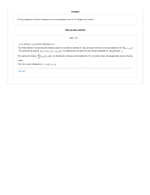 Solution for chapter 1 - Problem Write formal descriptions of the following sets. a. The set ...