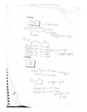 NMR Worksheet - CHE 231 Lab 7 and 8: NMR Spectroscopy Worksheet – 171 ...