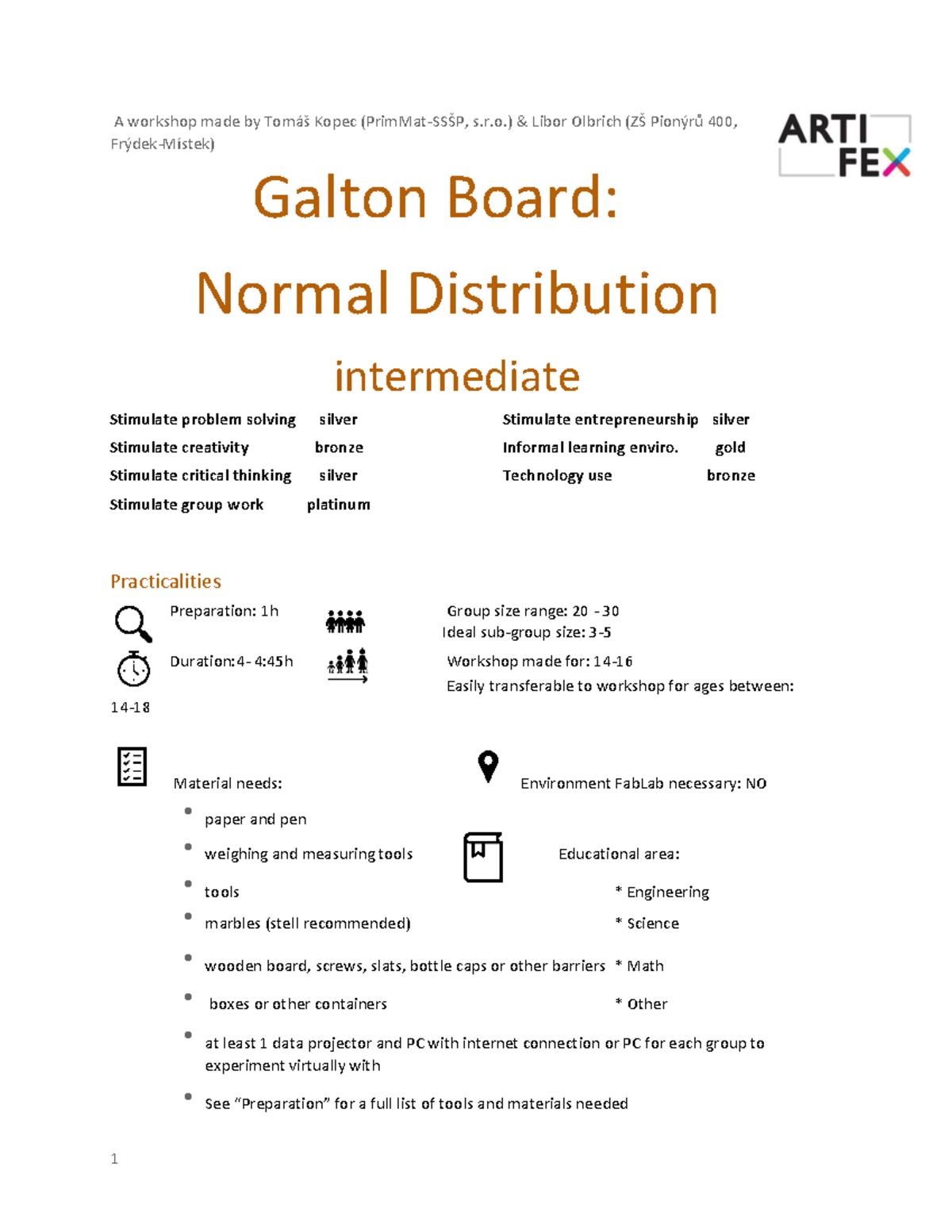 V Galton Board Normal Distrubution (intermediate) - A workshop made by ...