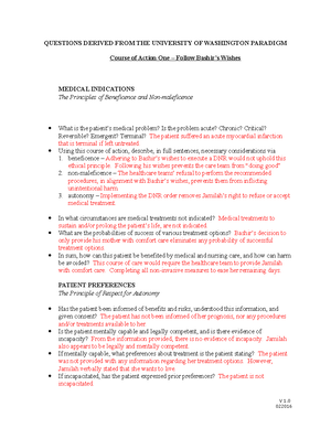 Healthcare Values and Ethics Task 1 -SD - , Name: Student ID: WGU ...