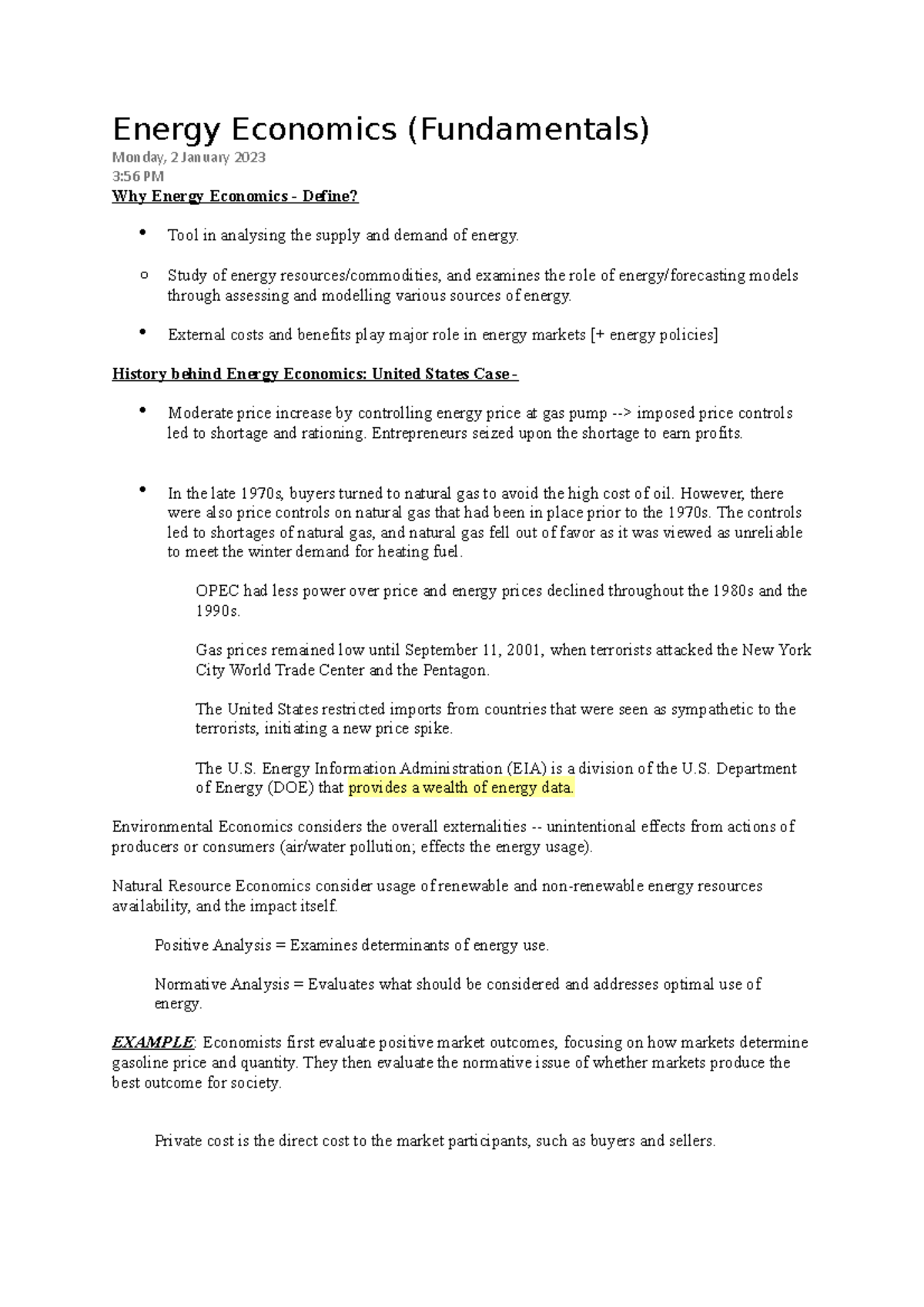 Energy Economics - MAE305MAE305MAE305MAE305MAE305MAE305MAE305MAE305 ...