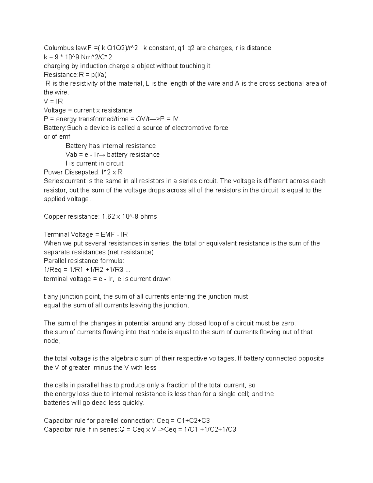 Detector building - ####### Columbus law:F =( k Q1Q2)/r^2 k constant ...