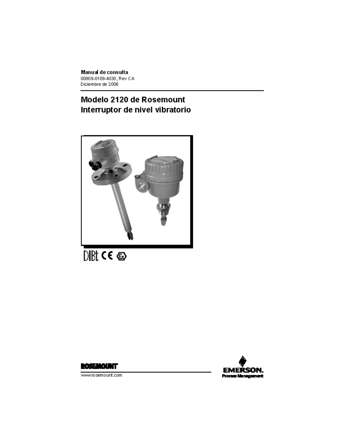 Manual-rosemount-2120-interruptor-de-nivel-vibratorio-es-es-76206 - Manual de consulta - Studocu