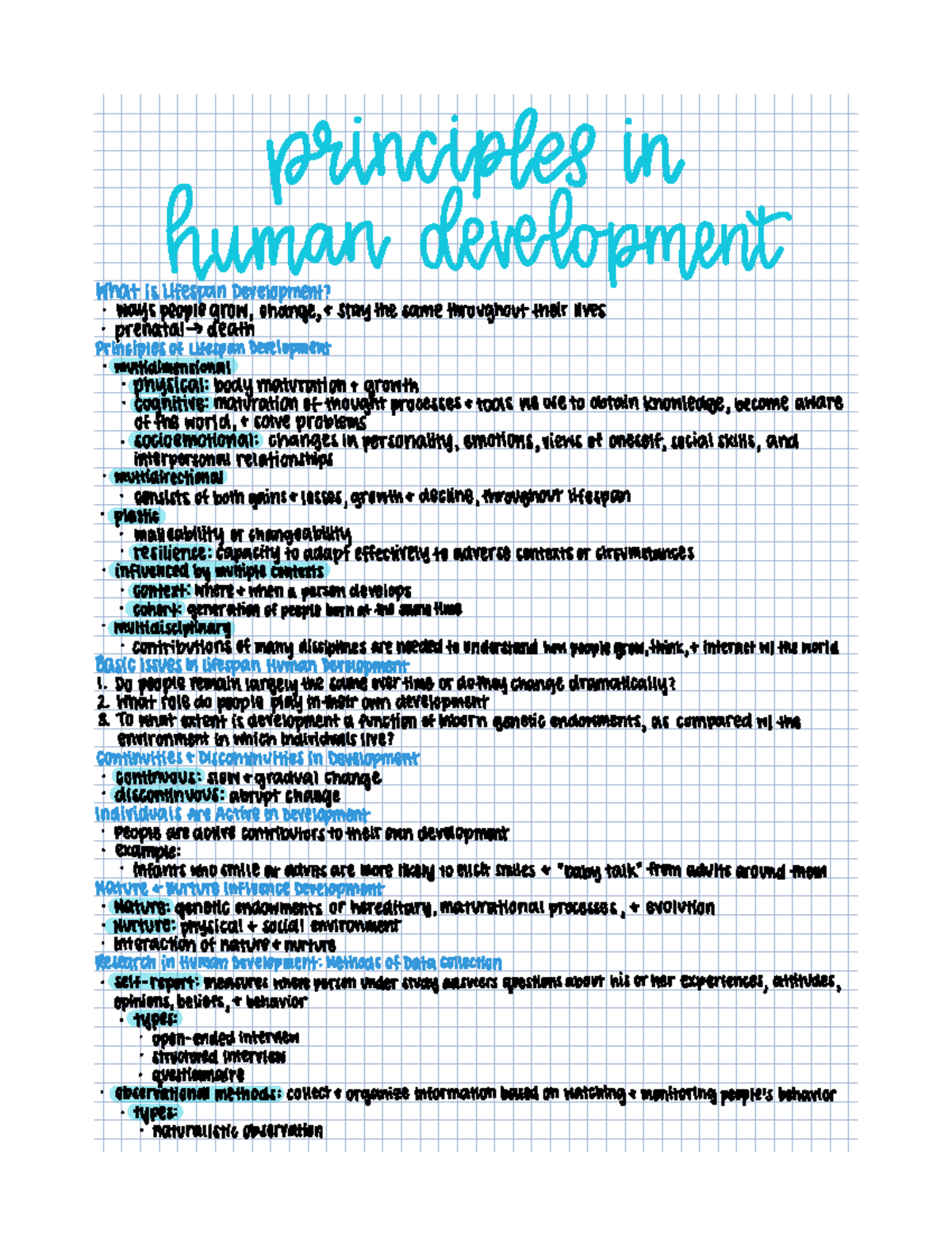 Principles in Human Development - principles in human development ...