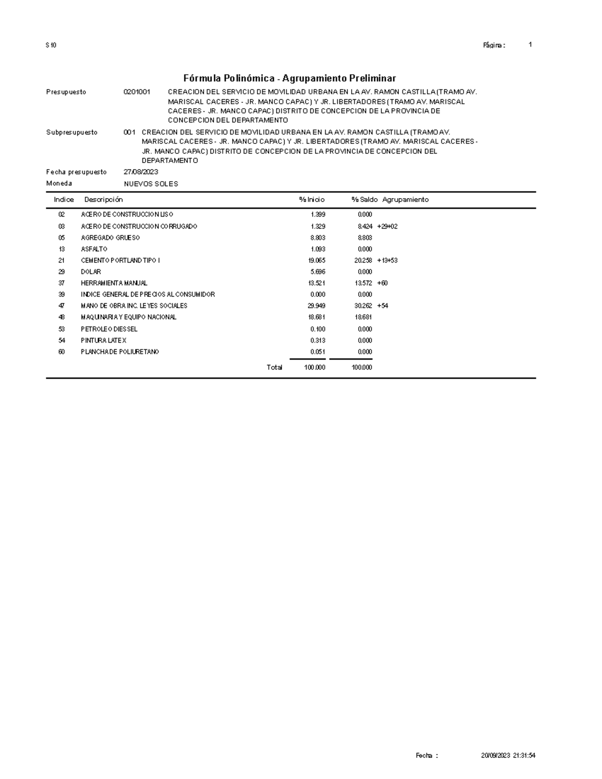 Formulapolinomica agrupamiento - S10 Página : 1 Fórmula Polinómica ...