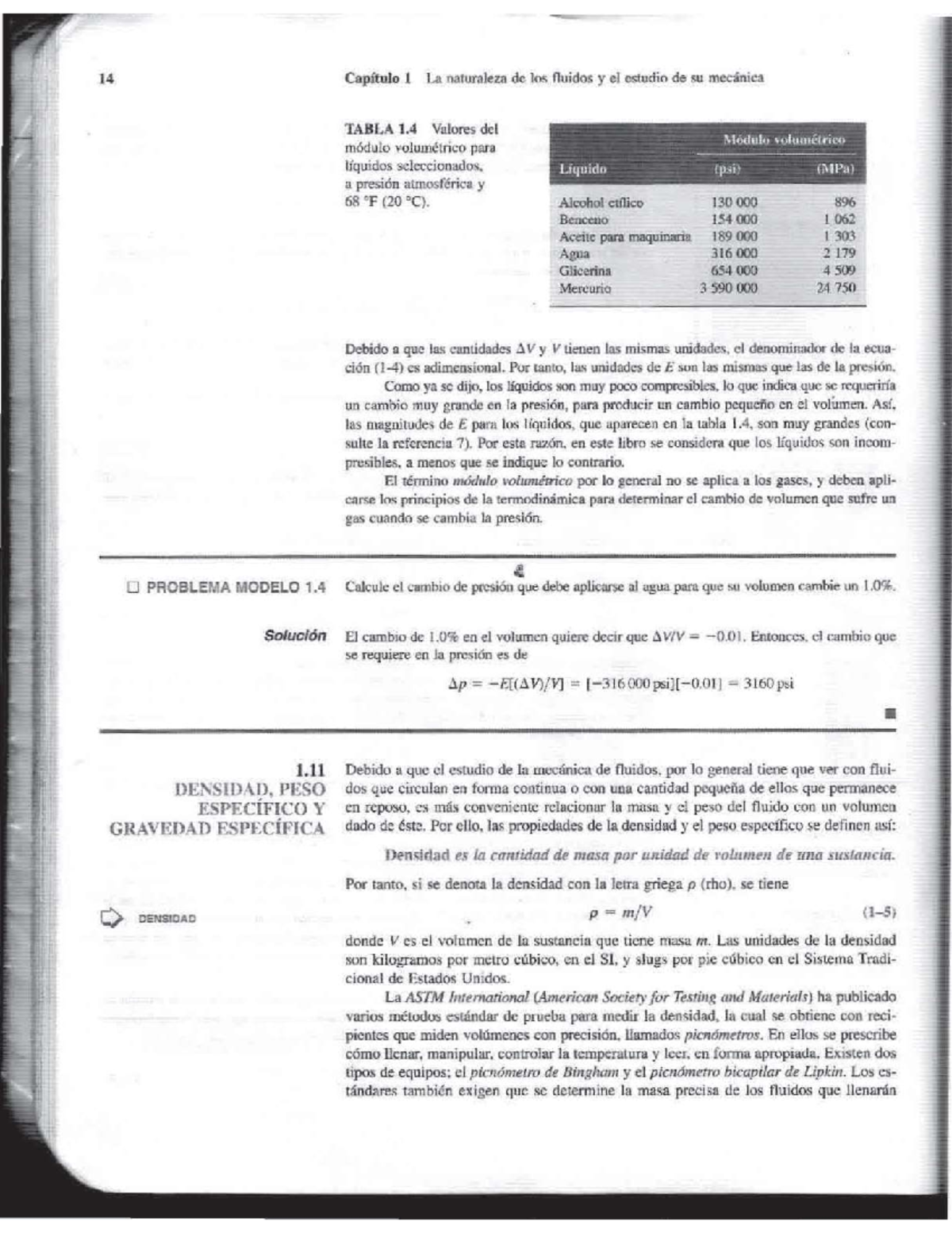 Densidad, Peso Especifico y Gravedad Especifica - Mecanica de fluidos ...