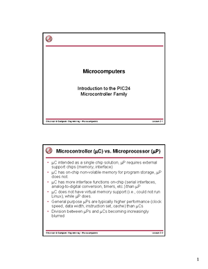 ECE383 - LAB7 - Lab 7 PIC24 System Startup, expanded PIC24 System Printed Circuit Board, and LCD ...