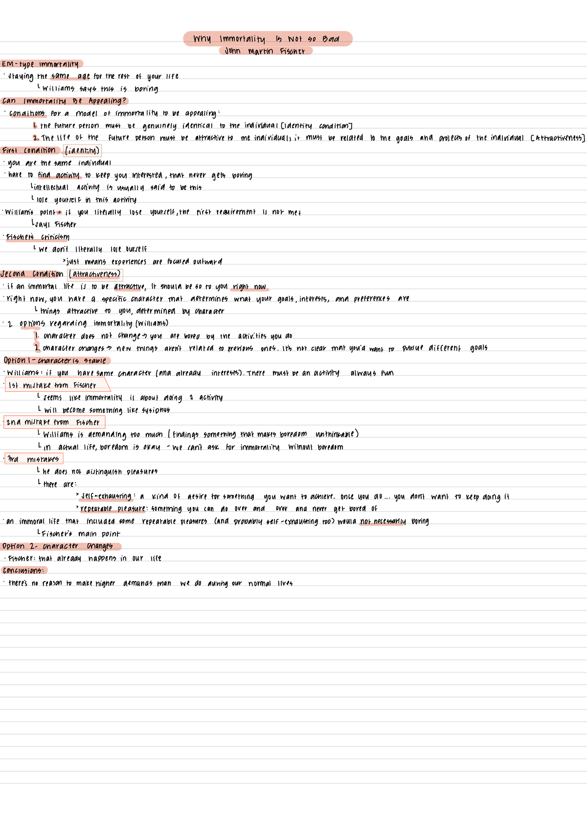 Why Immortality is Not So Bad - Why Immortality is Not so Bad John ...