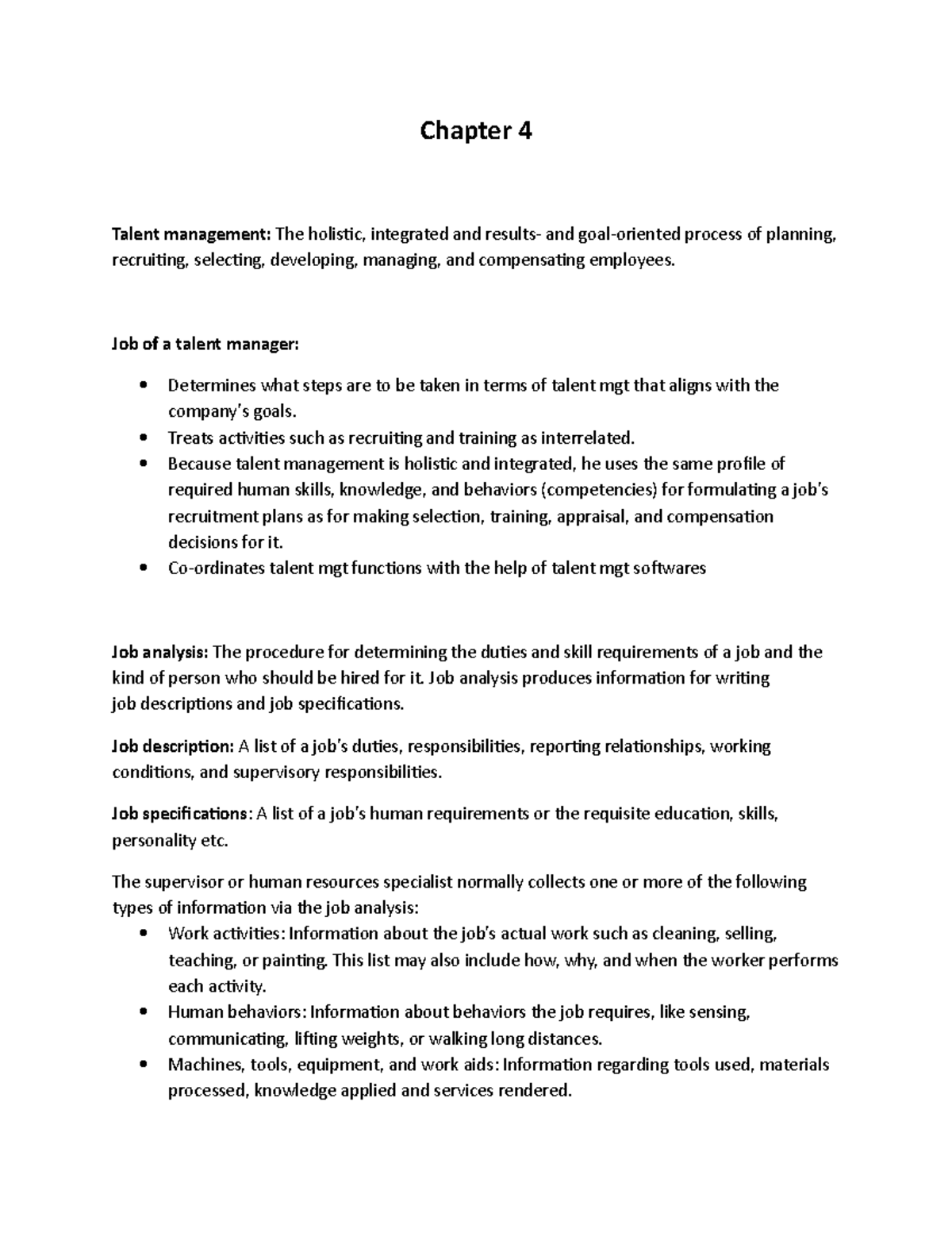 Chapter-4 - s rj lgrongl - Chapter 4 Talent management: The holistic ...