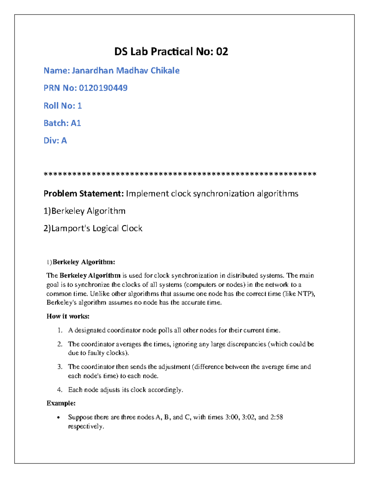 01 Janardhan DS Lab 02 - wefwegq - DS Lab Practical No: 0 2 Name ...