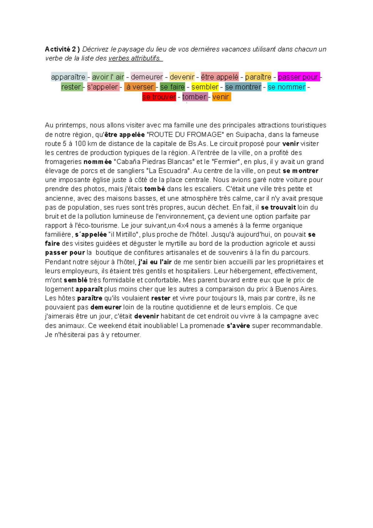 TP N°8 - Activite 2, page 51. Scheffer Denise - Activité 2 ) Décrivez ...