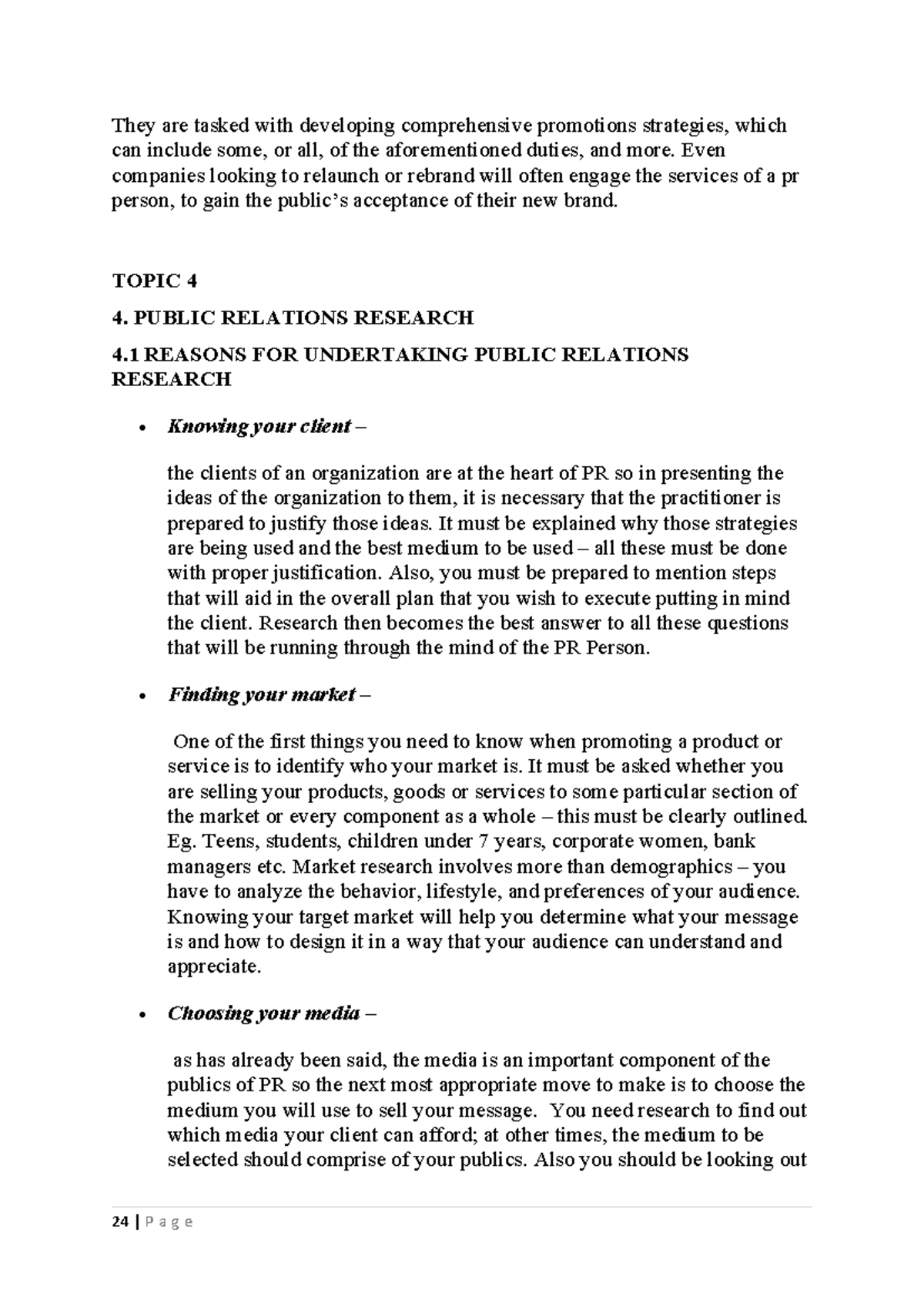 Public Relations Research PR - They are tasked with developing ...