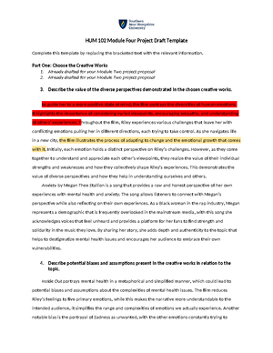 [Solved] Describe how the creative works create meaning surrounding the ...