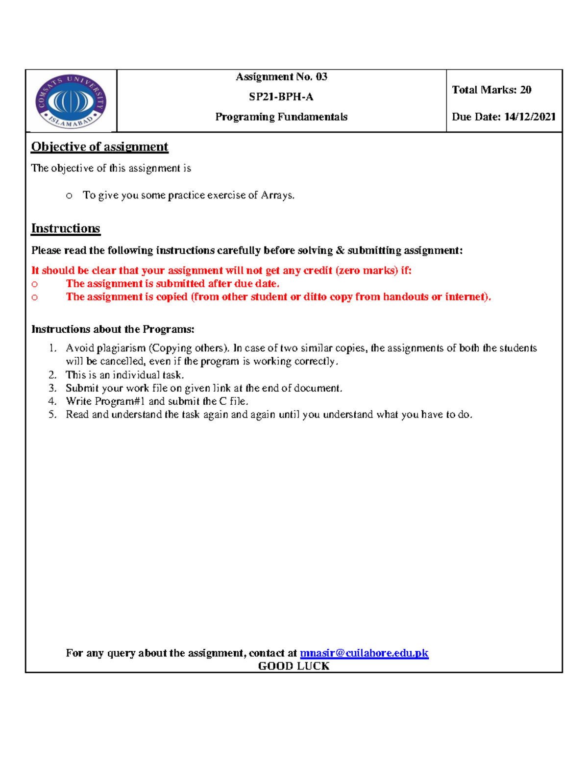 Assignment#3 BPH - programing assignments - Network Programming - CUI ...