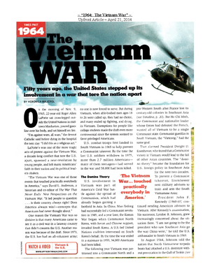 Vietnam LBJ speech - Primary source - Lyndon B. Johnson, Why We Are in ...