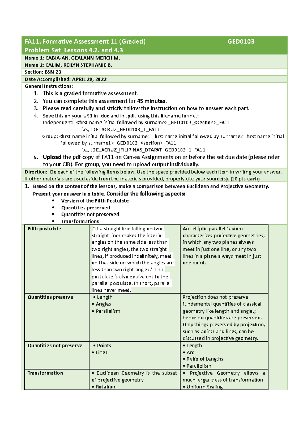FA11 - nursing practice notes and data sheet - FA11. Formative ...