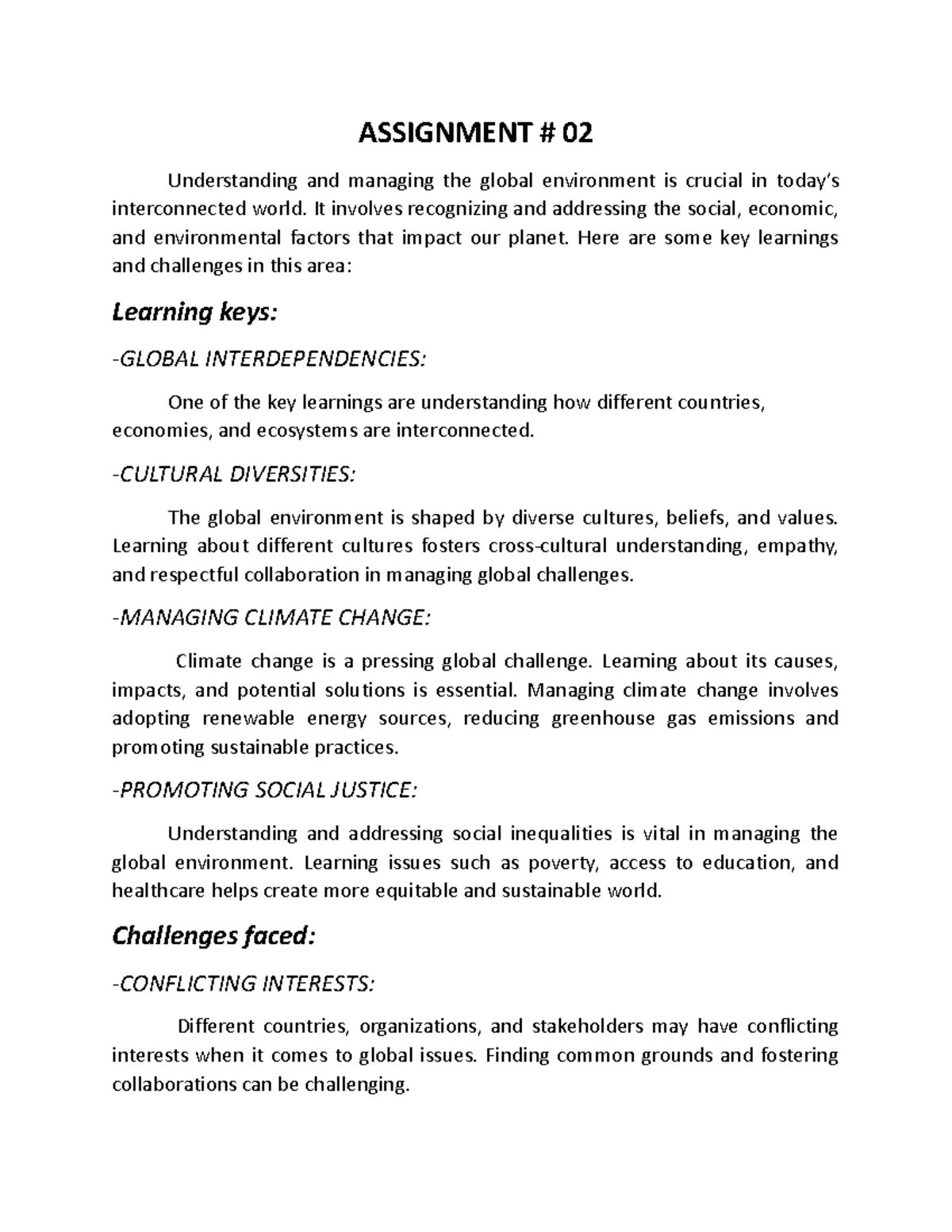Assignment 2 Pom Assignmenyt For Iobm Pom Assignment 02