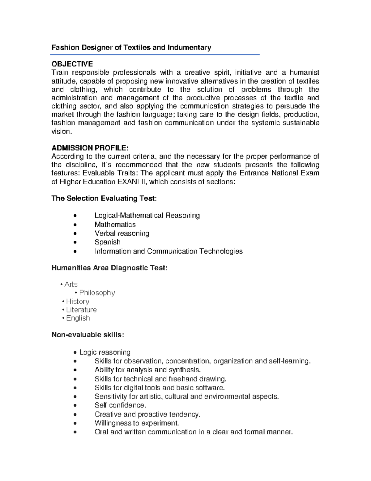 Lic dis moda indumentaria textiles eng - Fashion Designer of Textiles ...