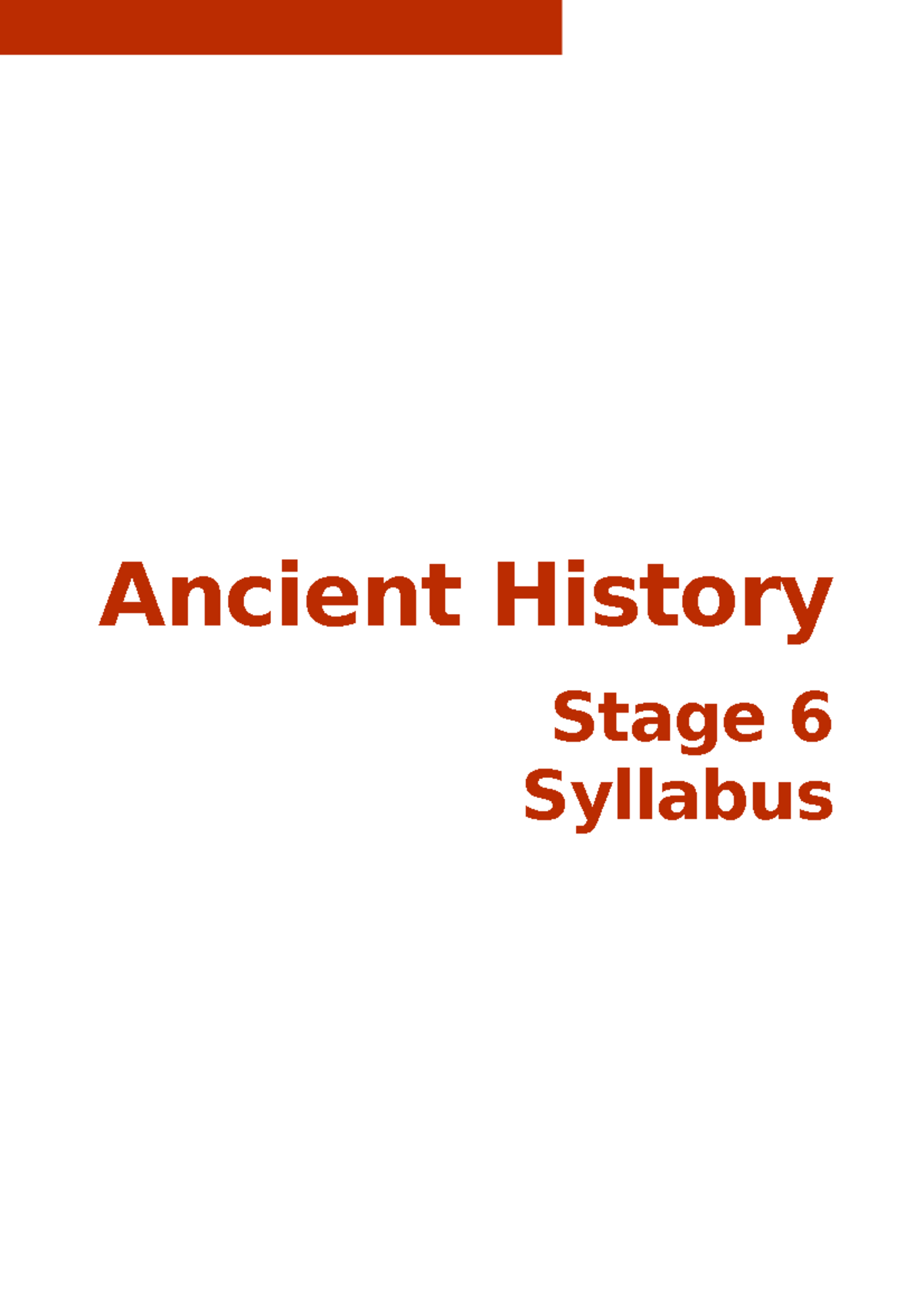 Ancient history stage 6 syllabus 2017 - NSW Syllabus for the Australian ...