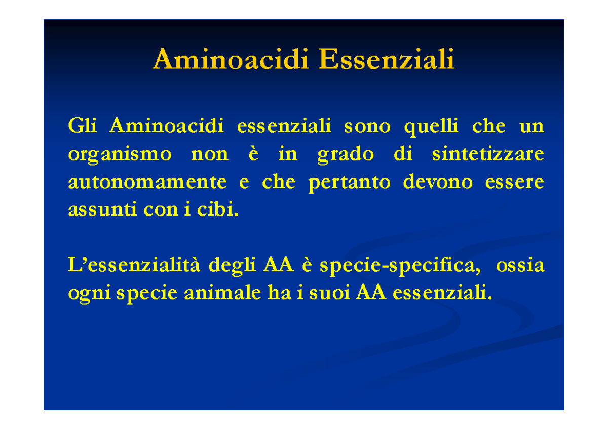 EAA - Amminoacidi essenziali - Aminoacidi EssenzialiAminoacidi ...