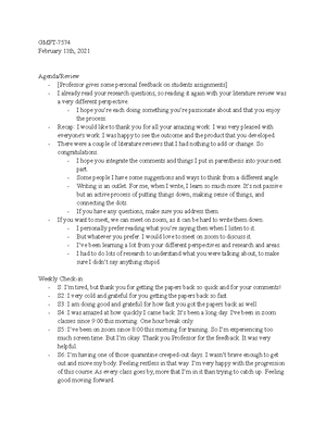 GMFT-7574 January 28th - GMFT- January 28th, 2021 Introduction ...