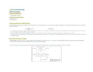 Discrete-Time Systems - 2.2 Block Diagram Representation of Discrete ...