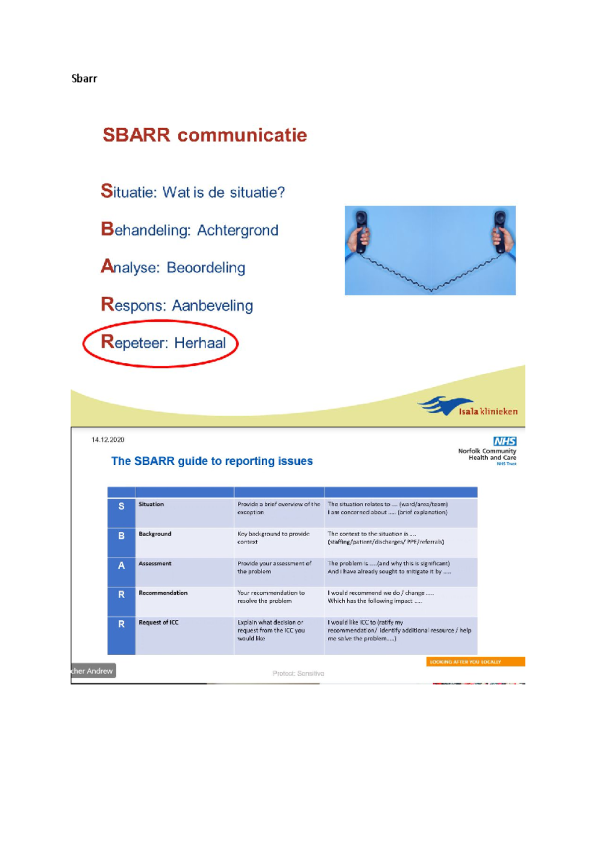 Sbarr - Case based learning - Studeersnel