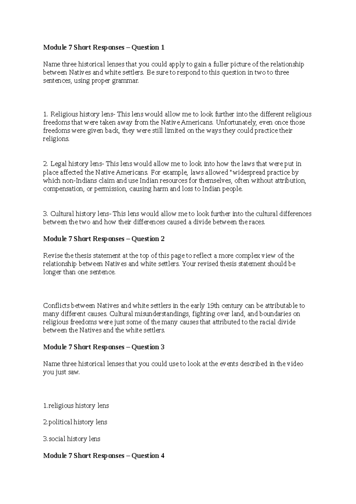 Module Seven Short Responses - Module 7 Short Responses – Question 1 ...