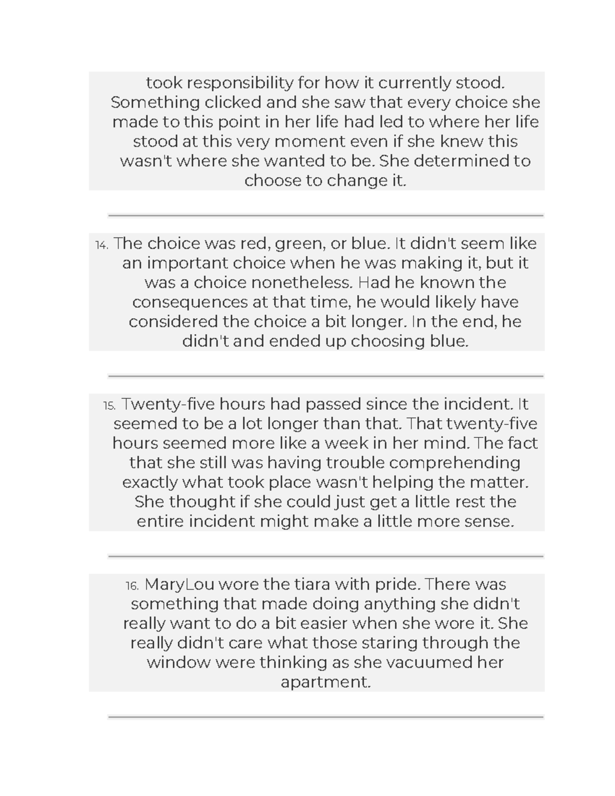 The importance of proper-5 - took responsibility for how it currently ...