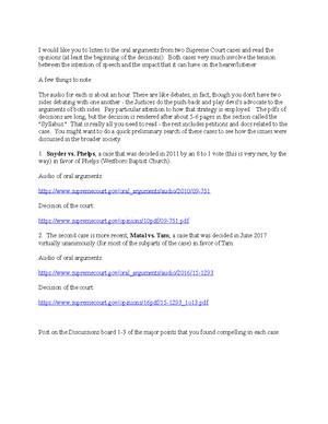 Criminal Codes assignment - I. Read the sections of the Criminal Codes ...