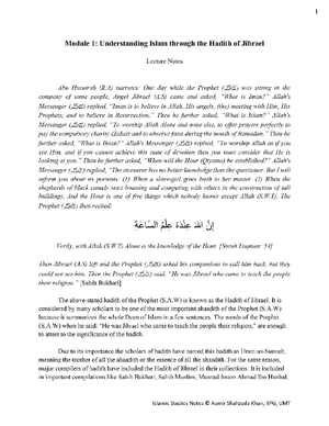 Usul Al Shashi - Lectures notes. - INTRODUCTION TO usul ul-fiqh ...