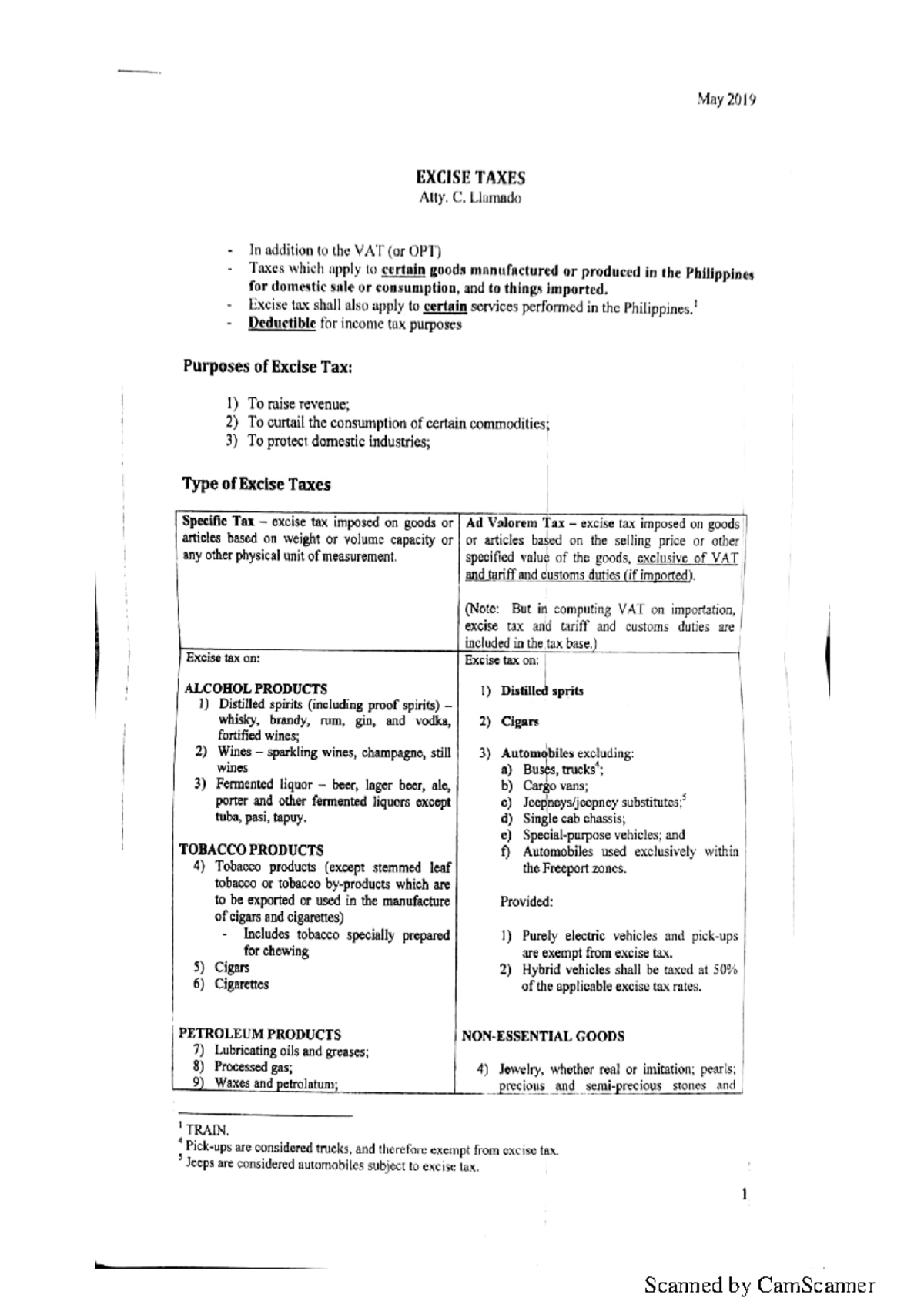 Excise Tax - 123 - Accountancy - Studocu