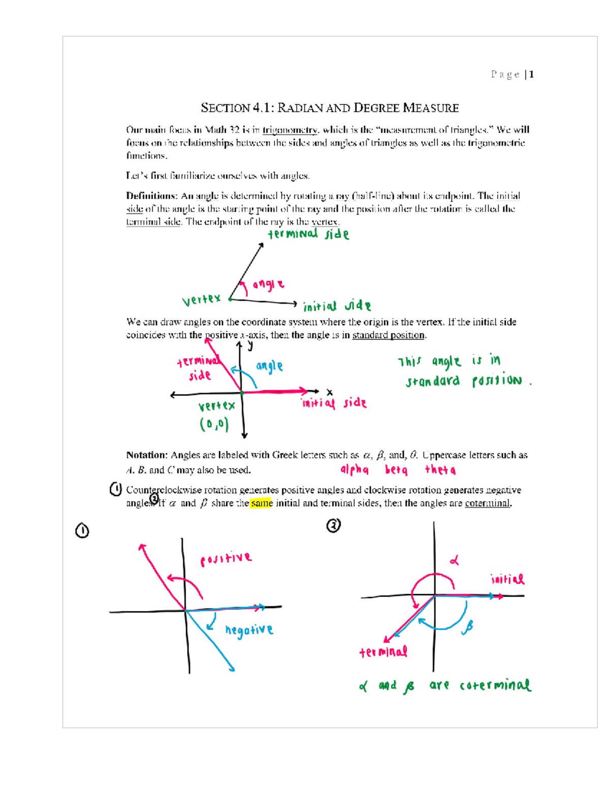 Math 32 Lecture Notes Week 1 (completed) - MATH2A - Studocu