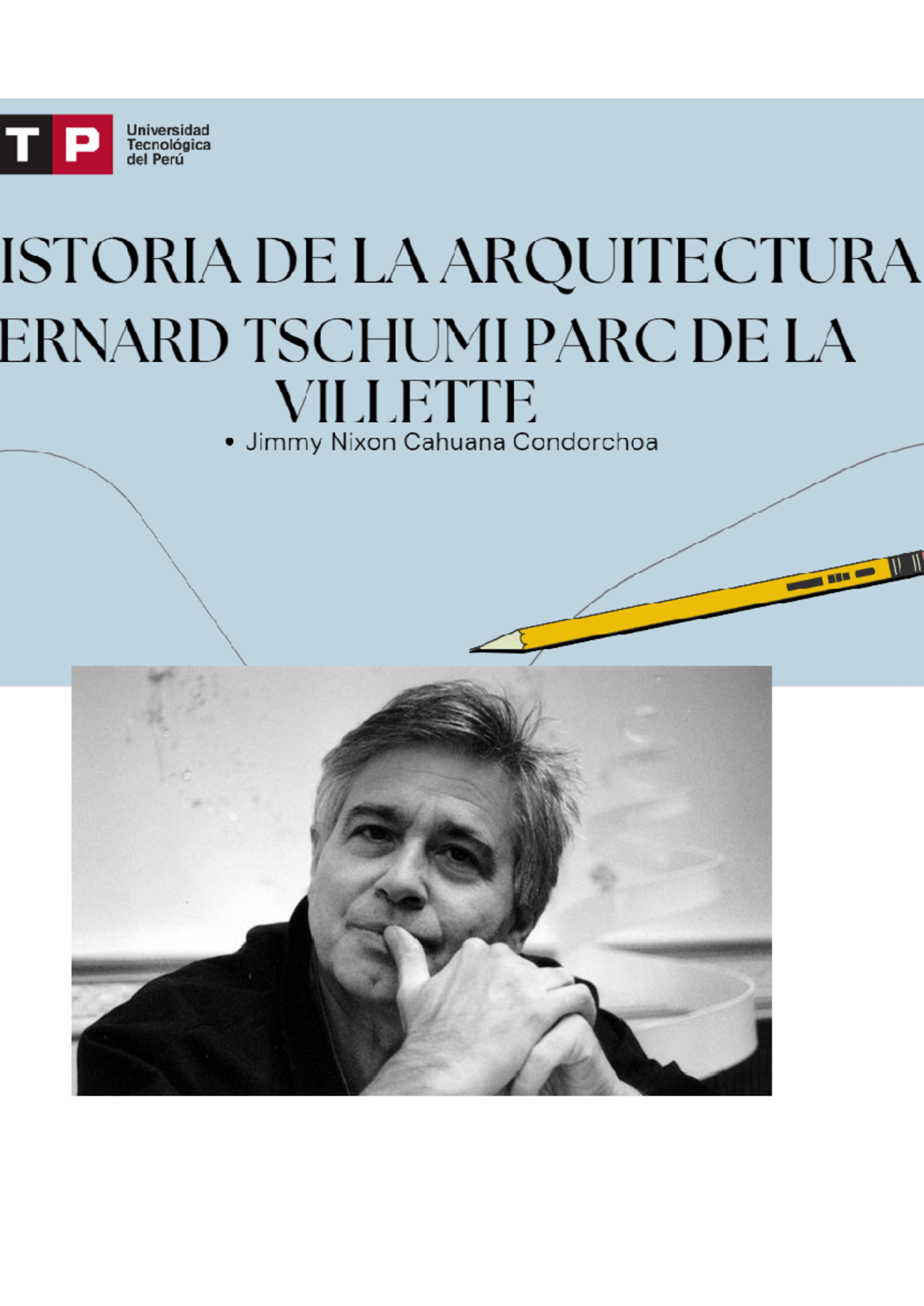 Bernard Tschumi - Bernard Tschumi Bernard Tschumi es un arquitecto ...
