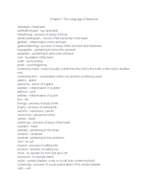 Chapter 2 The Language of Medicine - Chapter 2 The Language of Medicine ...
