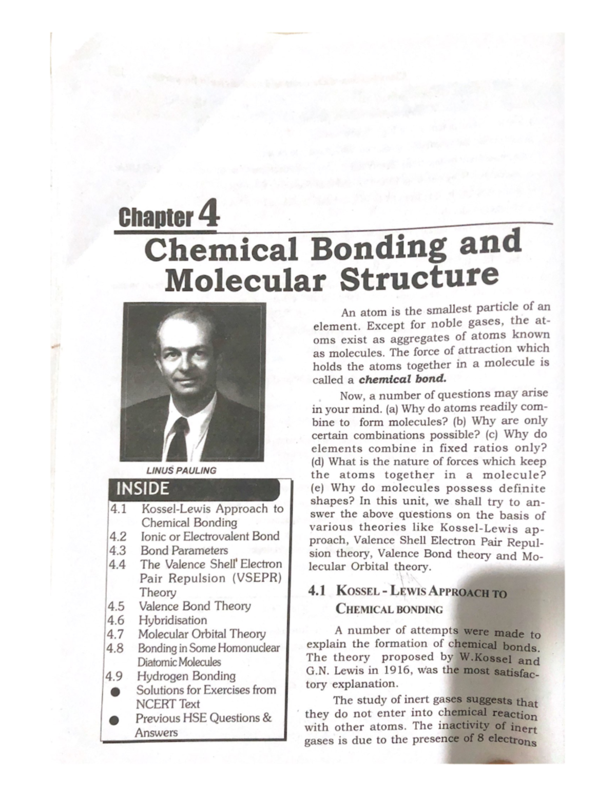 Chemical bonding and molecular structure - chemistry - Studocu