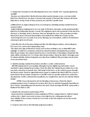 Chapter 32 and 17 obj - Chapter 32 Describe several roles of the nurse ...